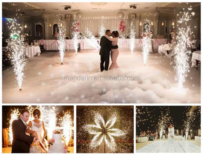 3m30s Silver Golden Stage Fountain Fireworks Cold Indoor Pyrotechnics